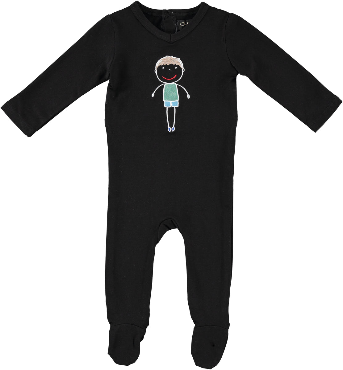 Stretchie For Baby | Black Classy Heavy Cotton Embroidered Boy Doll ...